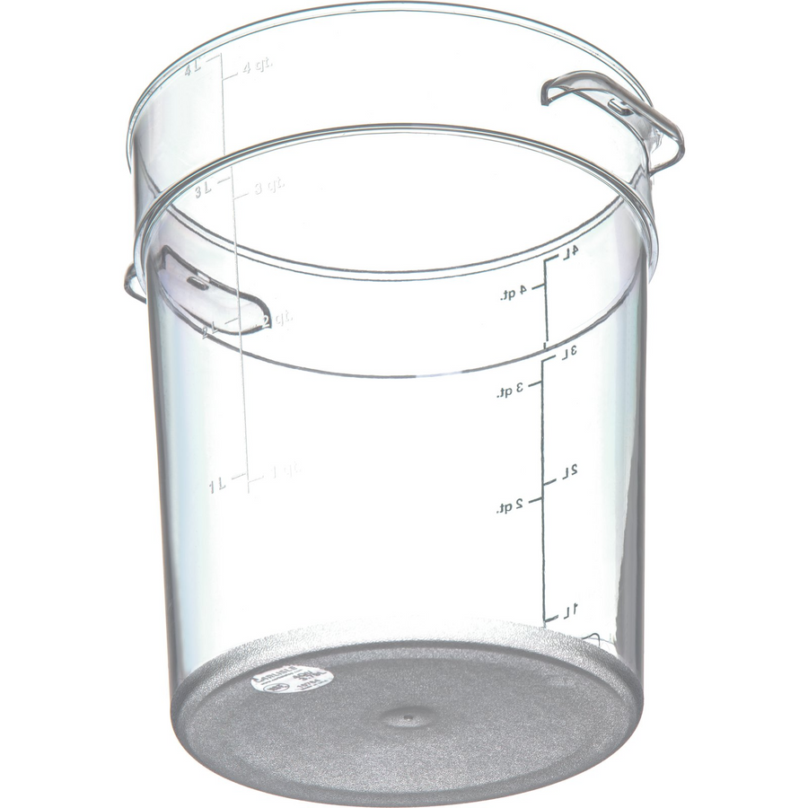 Carlisle 1076407 Round Clear Container 4 Quart StorPlus