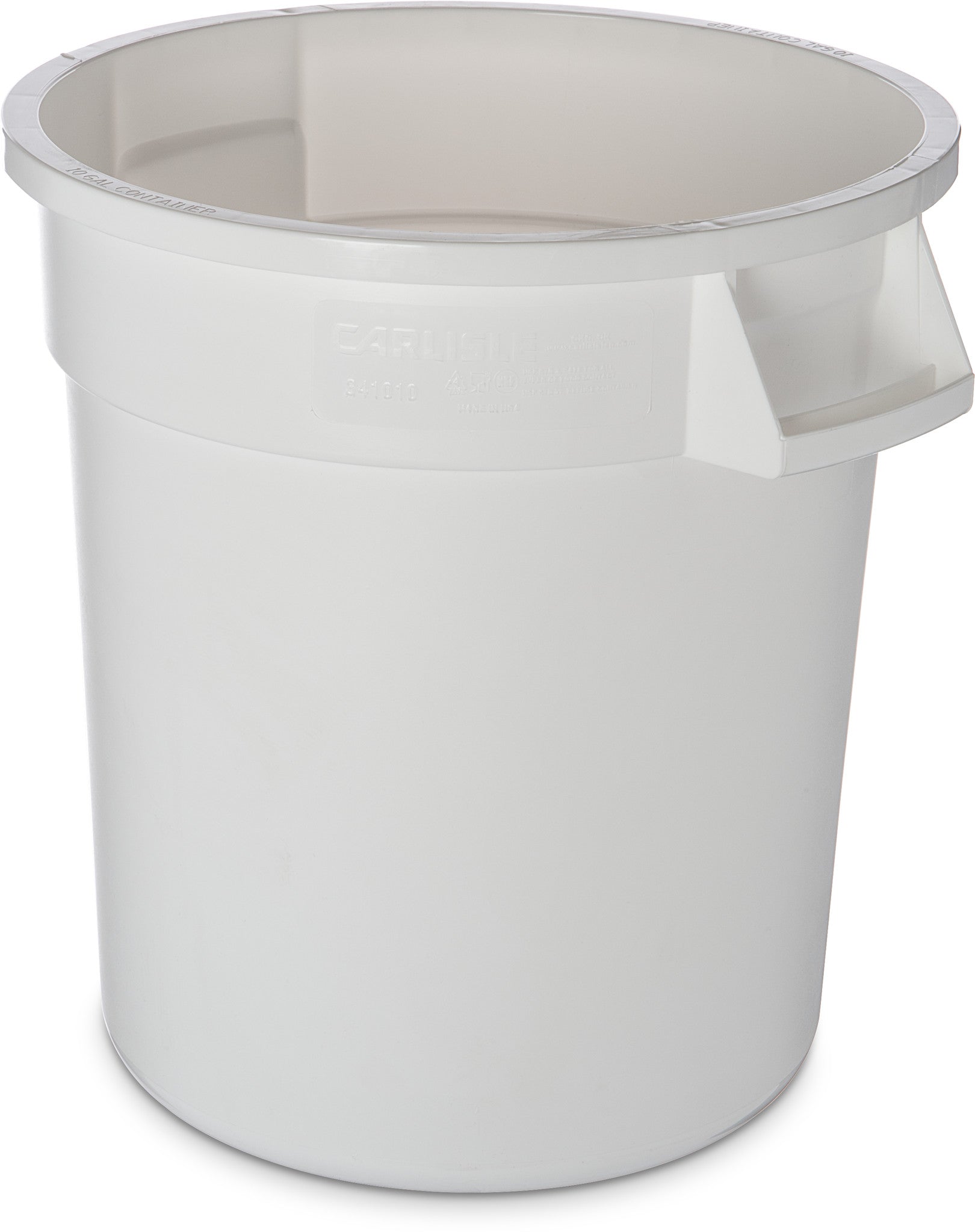 Carlisle 10 Gallon White Waste Container