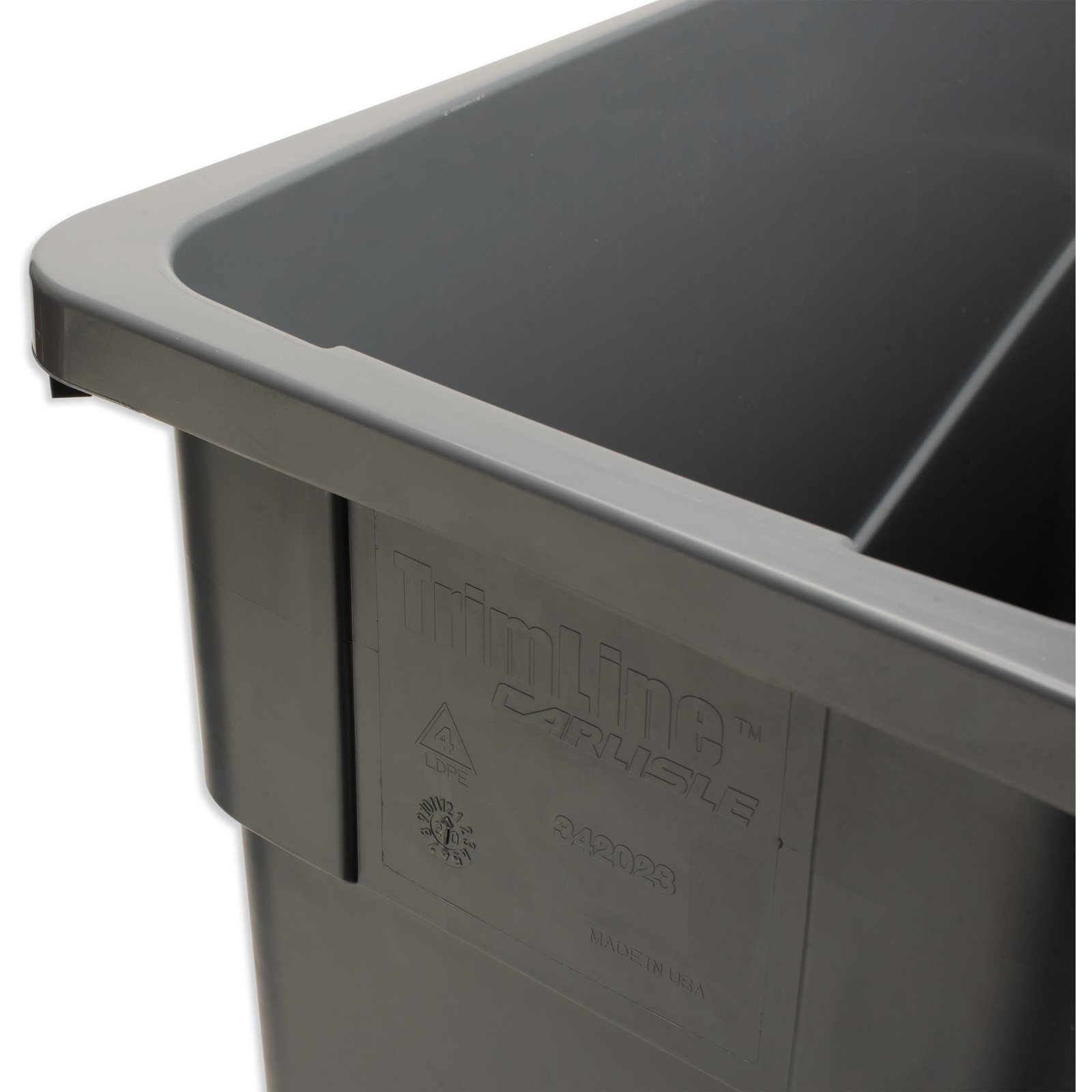 23 Gallon Trim Line Trash Can - Grey (342023-23)
