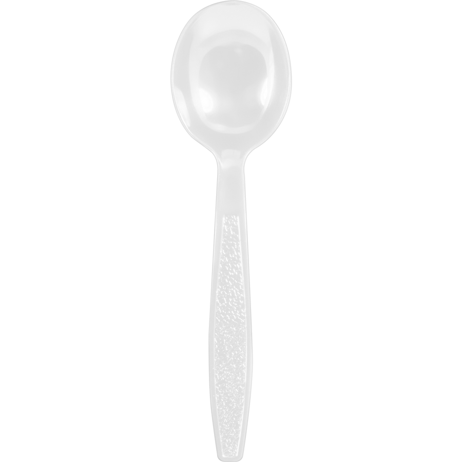 Heavyweight White Polystyrene Soup Spoons 1000/Case