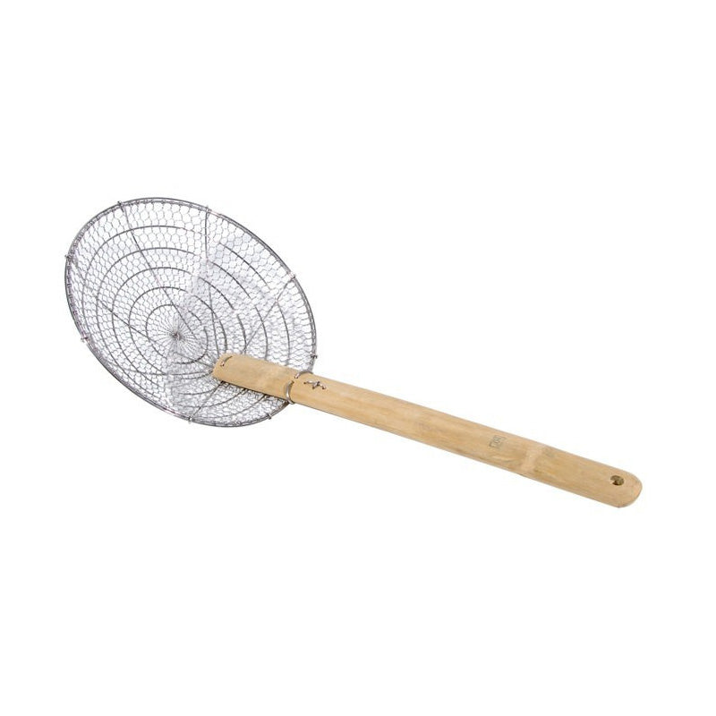 Town 42610 10" Bamboo Handle SS Mesh Skimmer