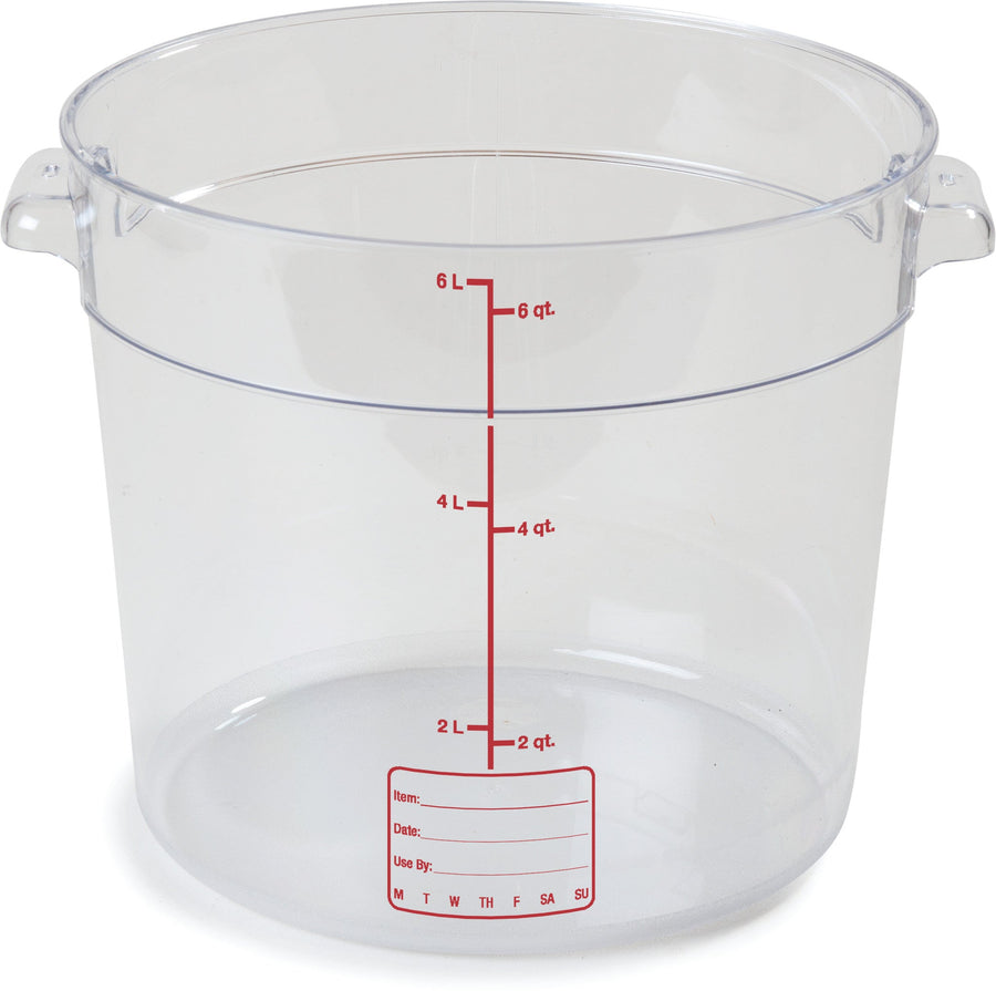 6 Qt Round Clear Container Storplus (10765-07)