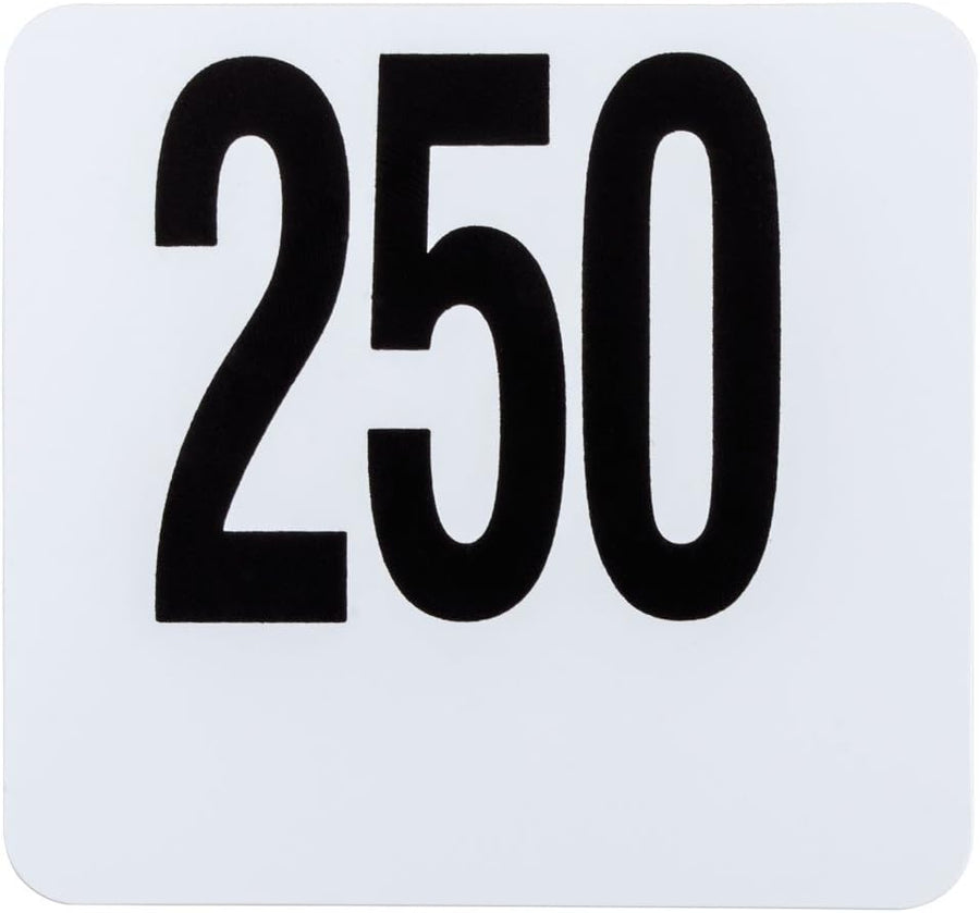 4" Table Numbers 201-250