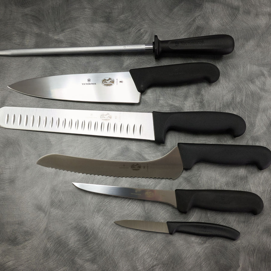 Victorinox 7.4012-X12 7-Piece Fibrox Culinary Knife Kit