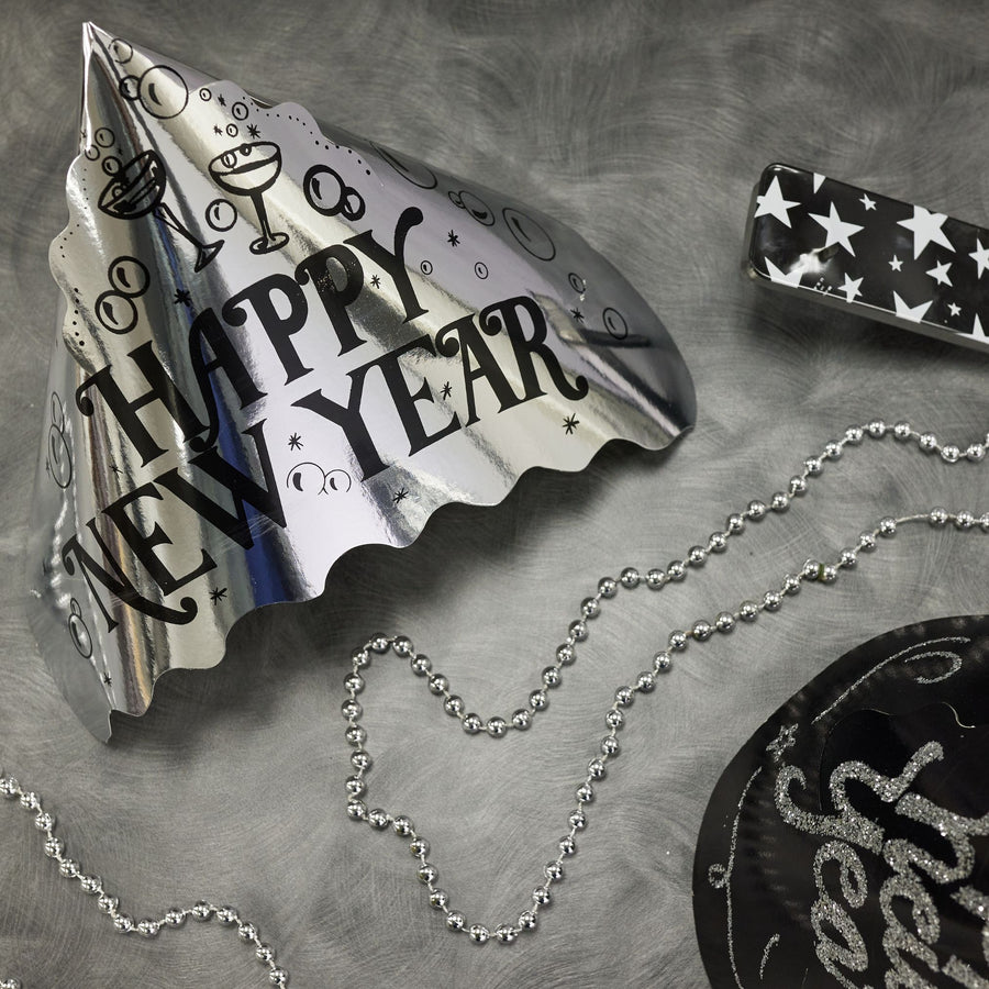 Party Time 807-100 (Silver) Sensation New Year's Eve Party Kit For 100