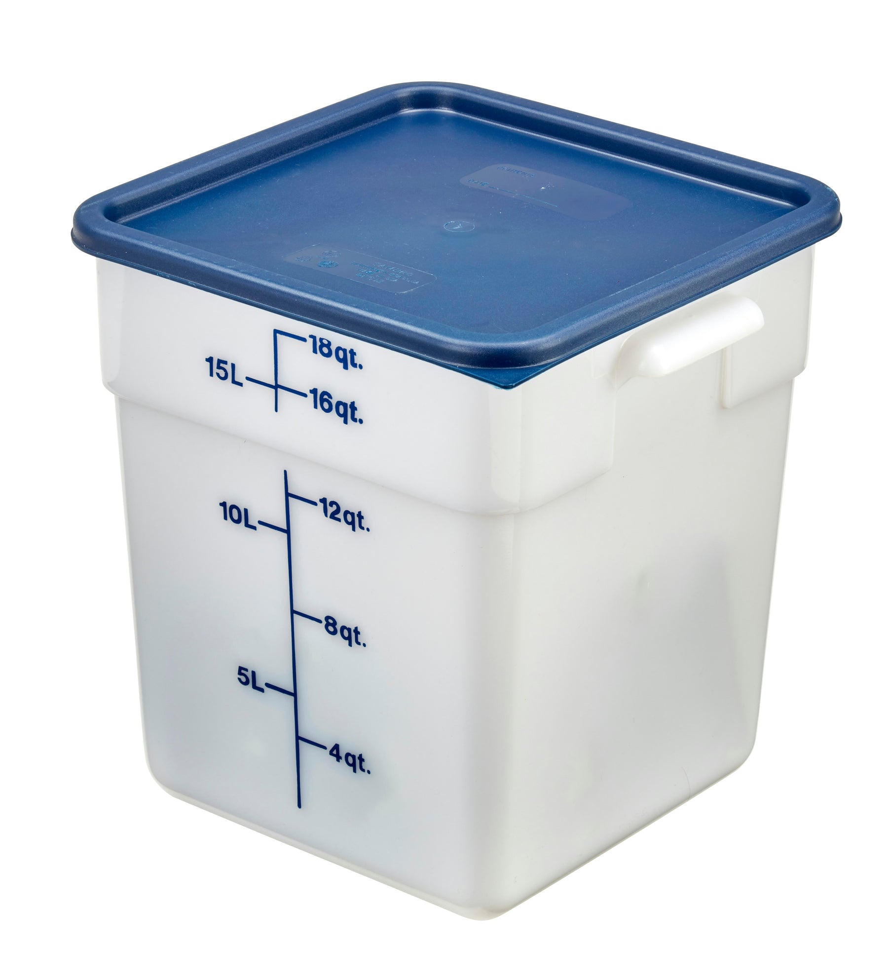 Cambro SFC12-453 Camsquares Blue Square Lid for 12, 18 and 22 qt Food