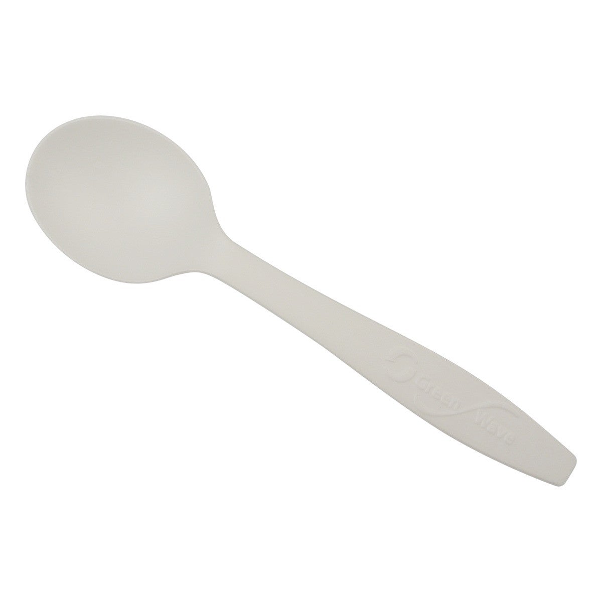 Greenwave SSPOON-WHT White Compostable Soup Spoon | Shop Disposables