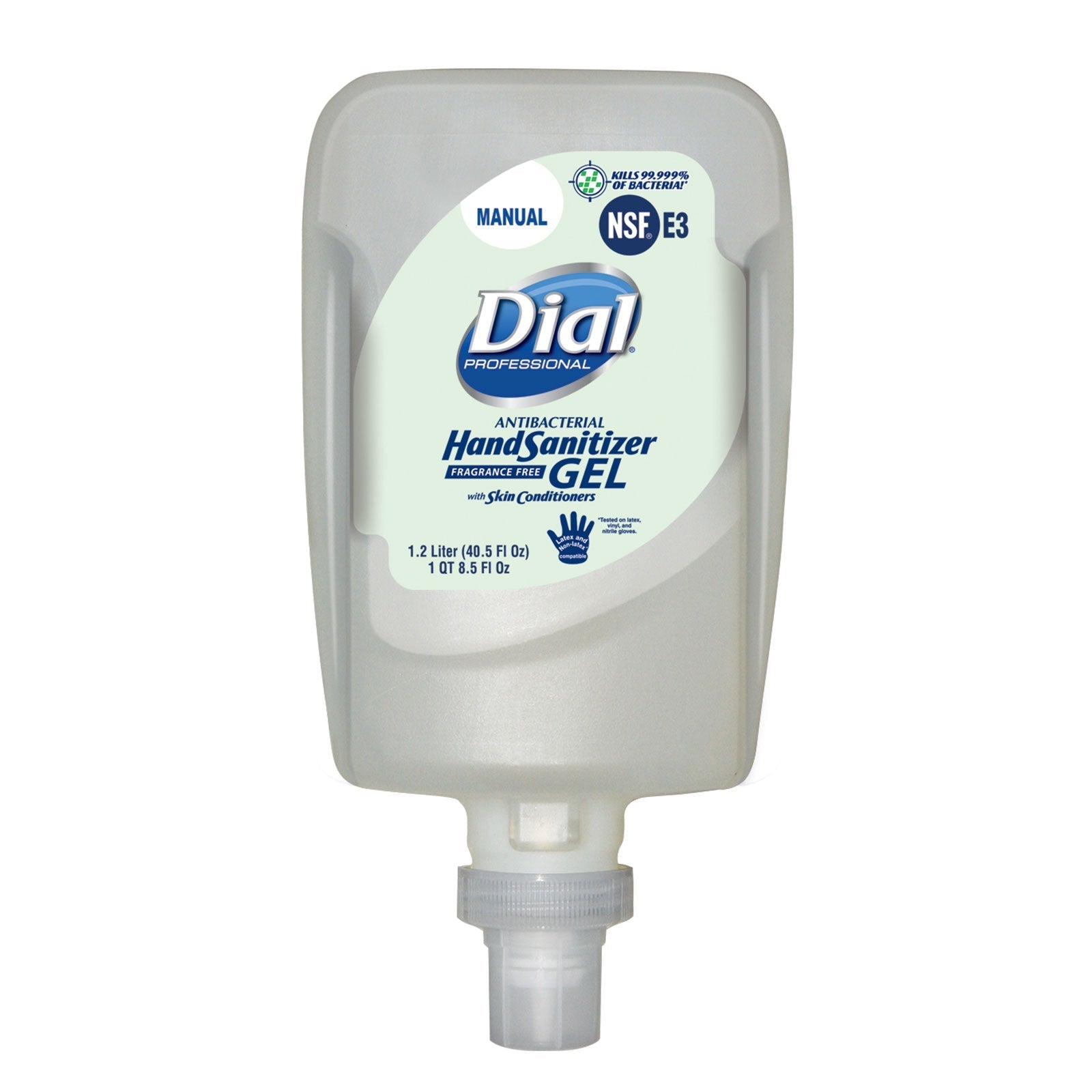 Dial FIT Universal Manual Antibacterial Gel Hand Sanitizer - 1.2L Disp