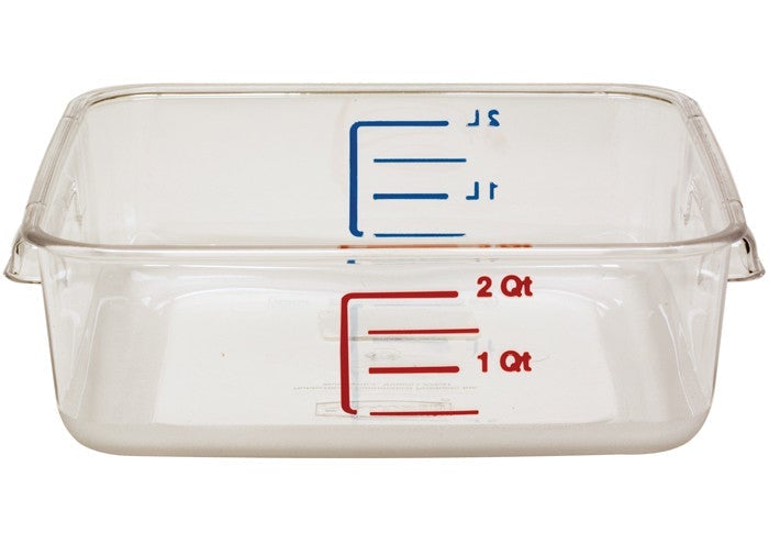 Rubbermaid 6302 2 Qt Square Clear Container