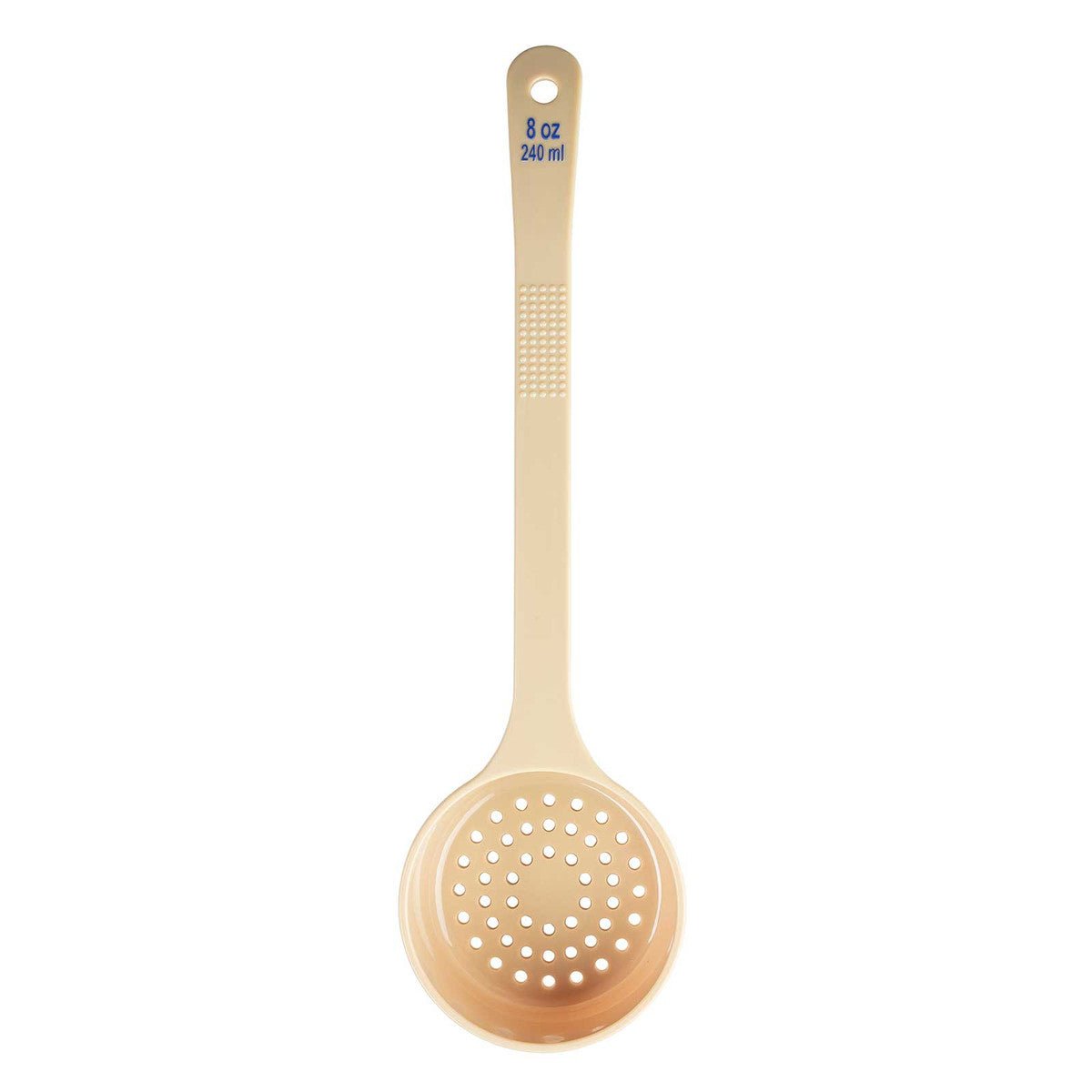 Tablecraft 8 oz Portion Long Handle Perforated Spoon