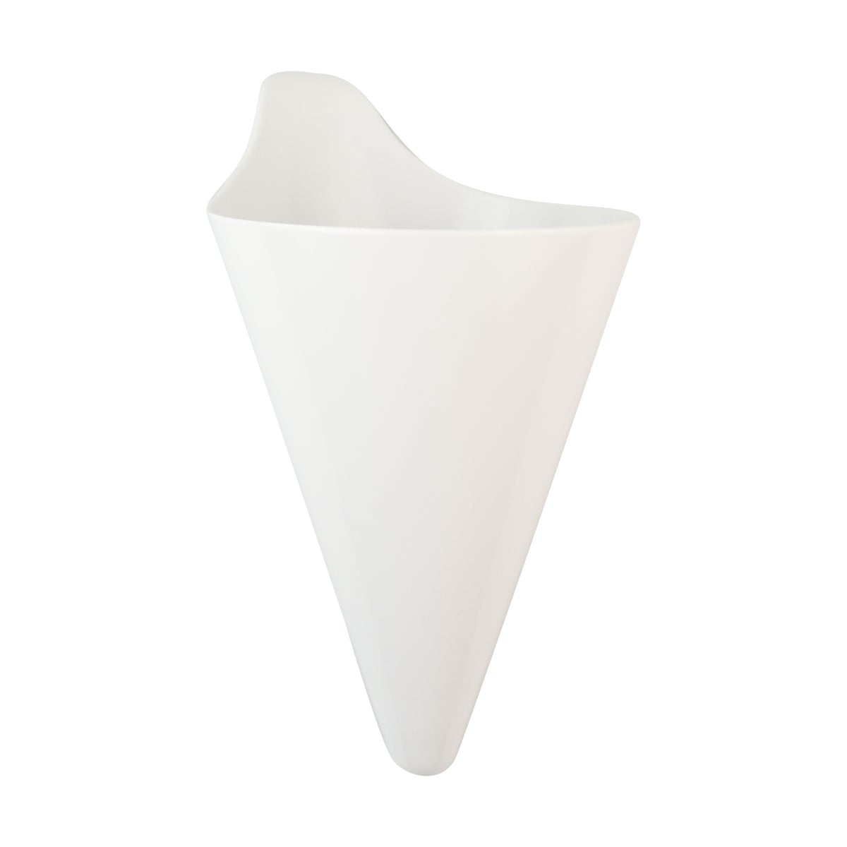 Tablecraft M59W White Melamine Cone Insert 9"